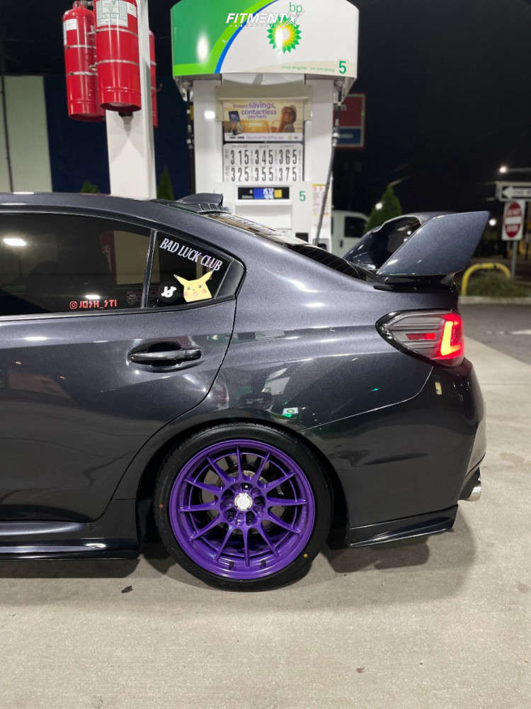 2017 Subaru WRX STI Base with 18x9.5 Enkei Nt03 and Falken 255x35 on ...