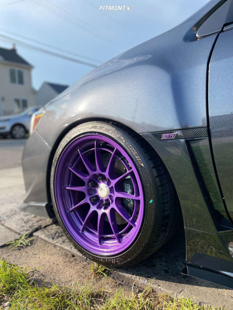 2017 Subaru WRX STI Base with 18x9.5 Enkei Nt03 and Falken 255x35 on ...