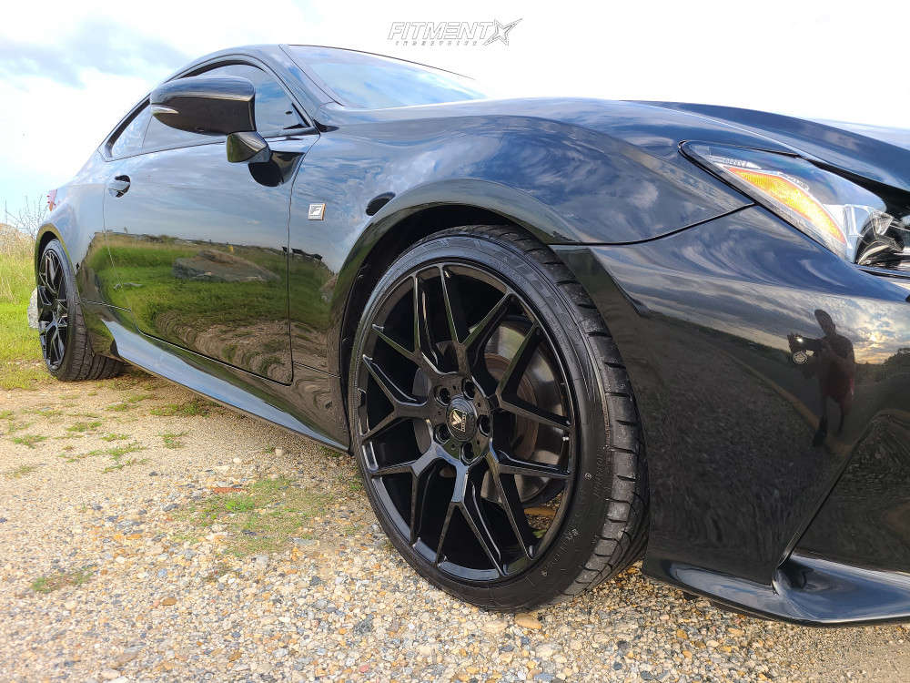 2018 Lexus RC350 F Sport with 20x9 Asanti Black Abl-27 and Nitto 245x35 on Lowering Springs ...