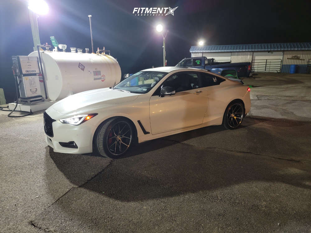 2021 INFINITI Q60 Red Sport 400 with 20x9 Ferrada FR2 and Bridgestone ...
