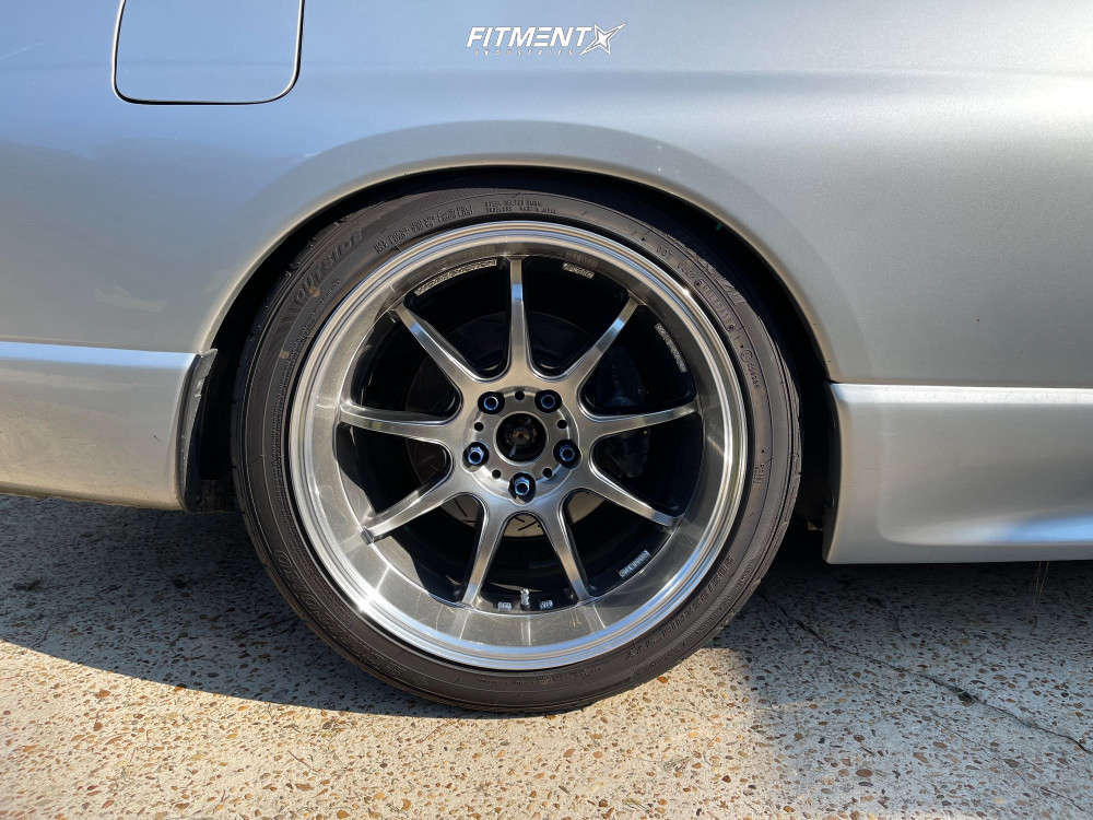 1995 Nissan Skyline R33 Base with 18x10.5 Work Emotion D9r and Sumitomo ...