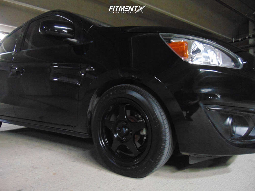 2020 Mitsubishi Mirage ES with 15x6.5 AVID1 AV8 and Tatko 195x50 on ...