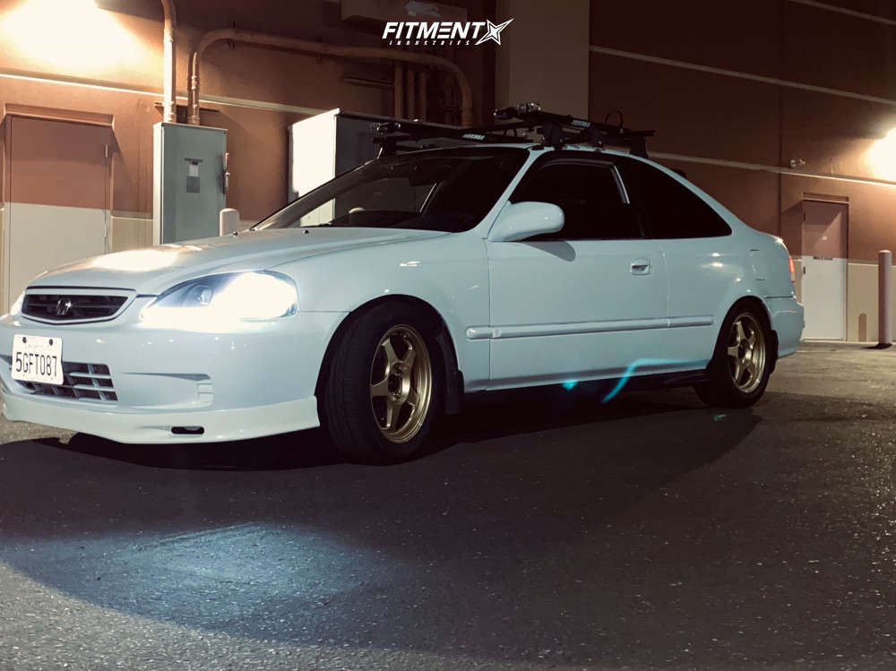 2000 Honda Civic EX with 15x6.5 AVID1 AV8 and Hankook 205x50 on ...