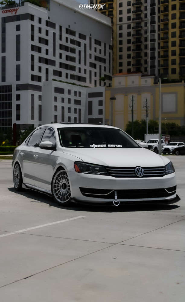 2014 Volkswagen Passat SE with 18x8.5 Rotiform Las-r and Fullway 225x40 ...