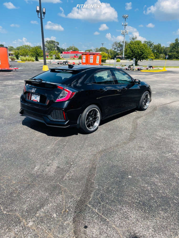 2018 Honda Civic EX with 18x9.5 ESR Cs15 and Goodyear 245x40 on Stock ...