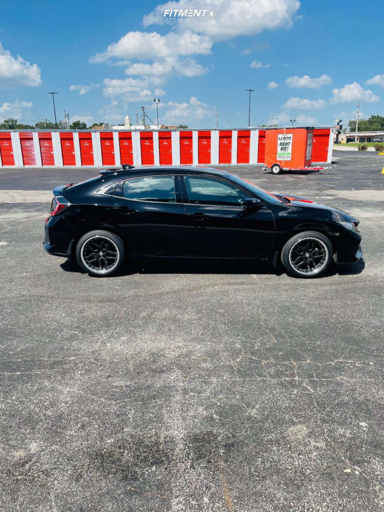 2018 Honda Civic EX with 18x9.5 ESR Cs15 and Goodyear 245x40 on Stock ...