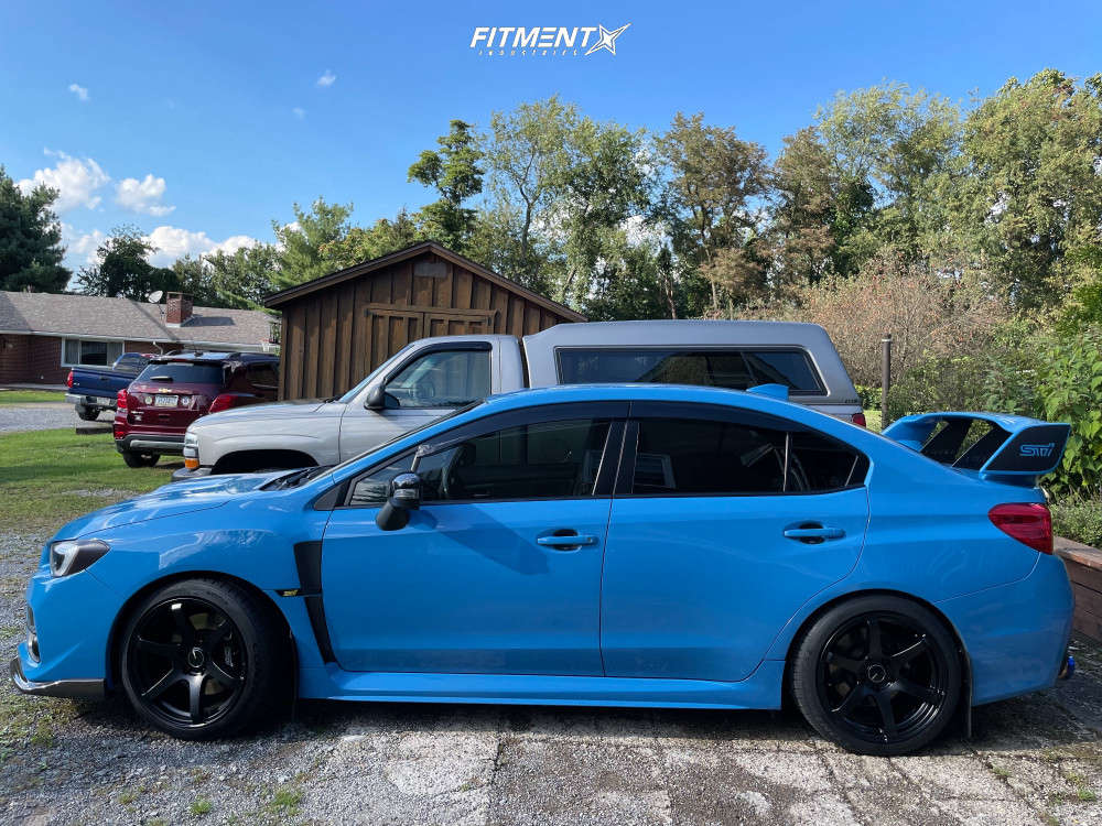 2016 Subaru WRX STI Series.HyperBlue with 18x9.5 Enkei T6s and ...