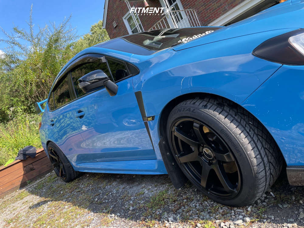 2016 Subaru WRX STI Series.HyperBlue with 18x9.5 Enkei T6s and ...