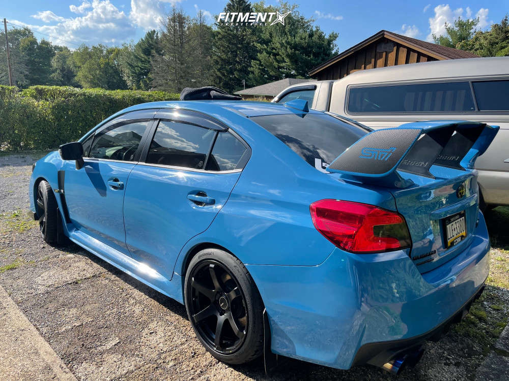 2016 Subaru WRX STI Series.HyperBlue with 18x9.5 Enkei T6s and ...
