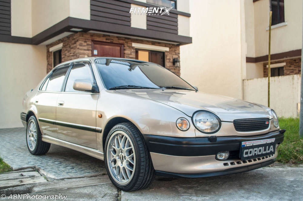2001 Toyota Corolla S with 17x7.5 BBS Rx and Sailun 205x45 on Stock ...