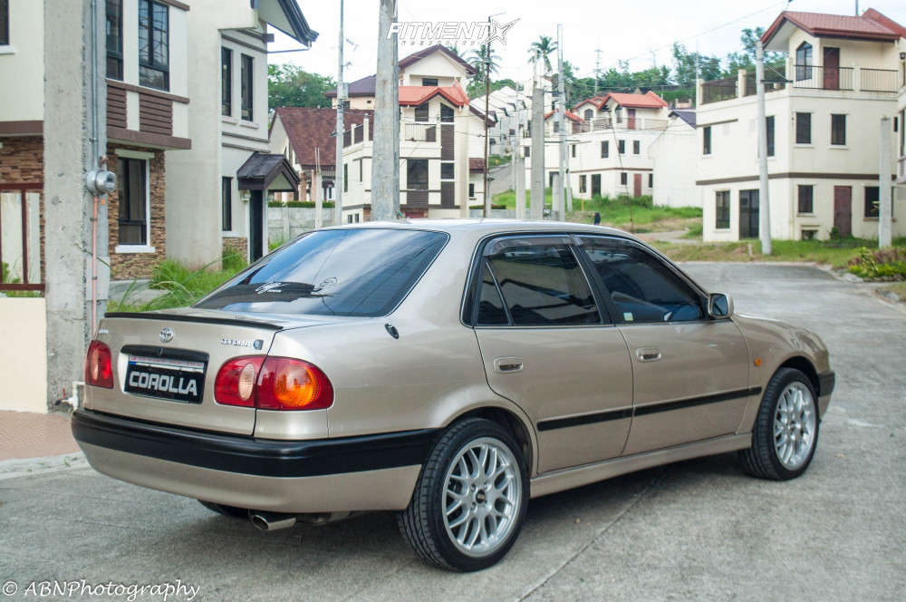 2001 Toyota Corolla S with 17x7.5 BBS Rx and Sailun 205x45 on Stock ...