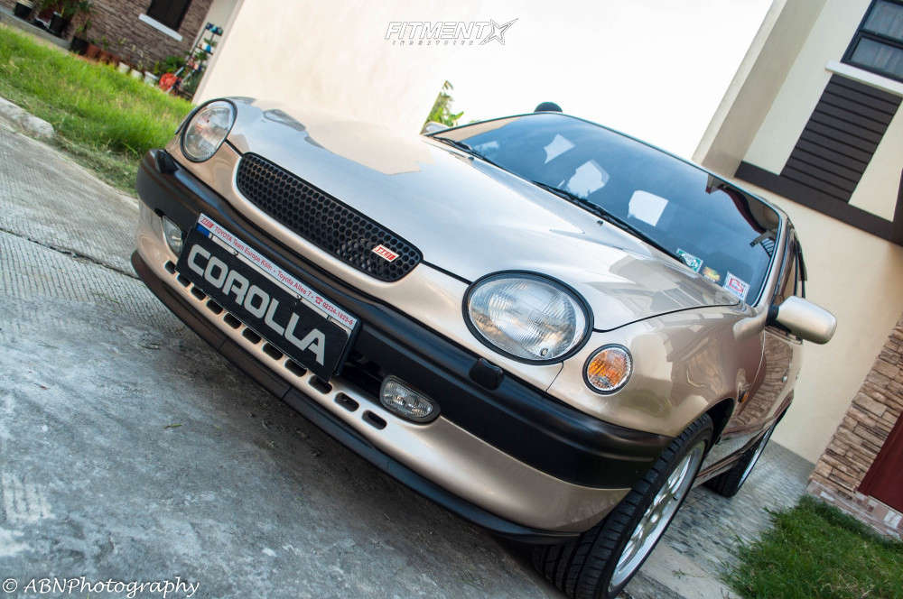 2001 Toyota Corolla S with 17x7.5 BBS Rx and Sailun 205x45 on Stock ...