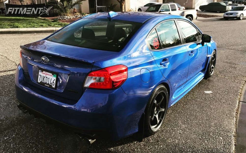 2015 Subaru WRX STI Base with 18x9.5 ARKDesign R5 and WinRun 245x40 on ...