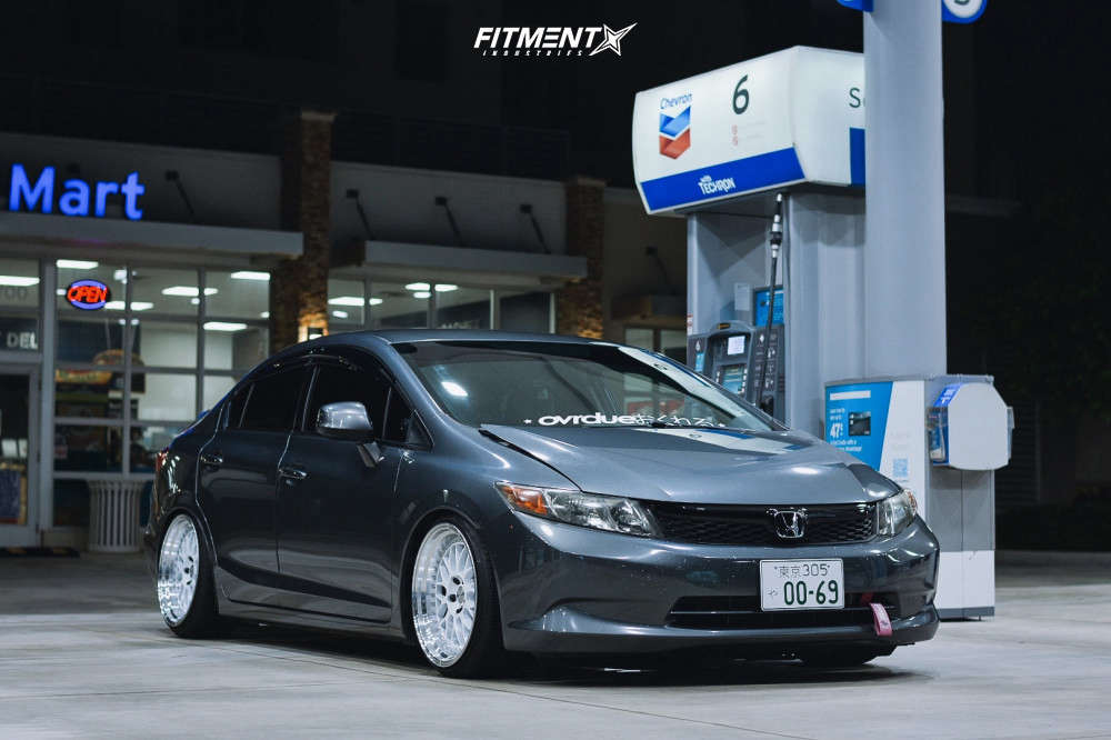 2012 Honda Civic LX with 18x9.5 ESR Sr01 and Nexen 215x35 on Coilovers ...