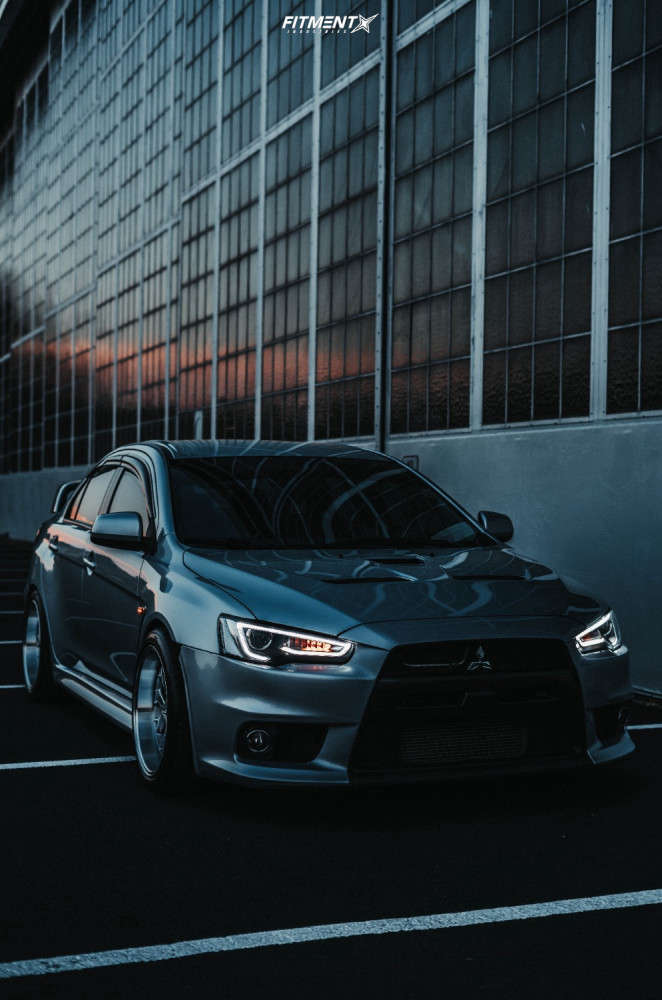 2014 Mitsubishi Lancer Evolution GSR with 18x10.5 ESR Cs11 and Michelin ...