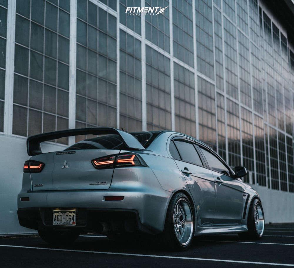 2014 Mitsubishi Lancer Evolution GSR with 18x10.5 ESR Cs11 and Michelin ...