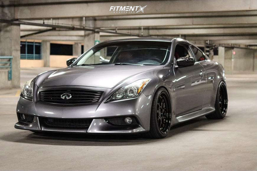 2013 INFINITI G37 IPL with 19x9.5 Aodhan DS01 and Toyo Tires 255x35 on Lowering Springs ...