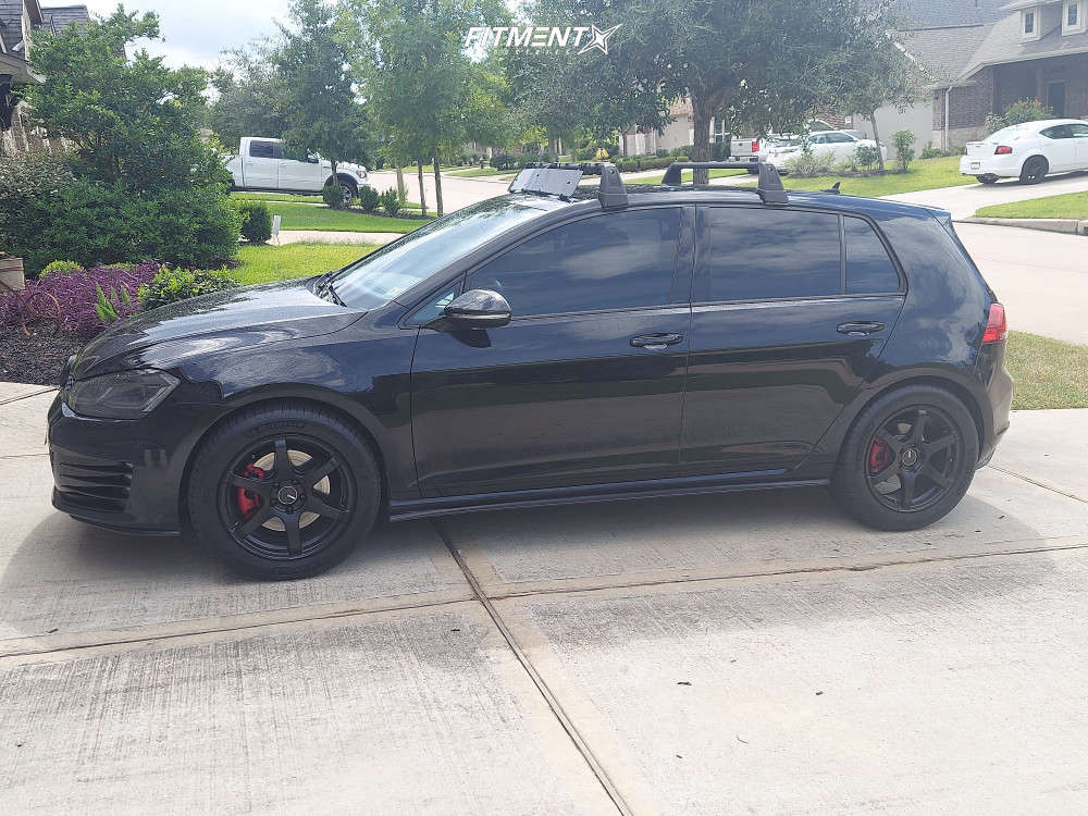 2016 Volkswagen GTI S with 17x8 Enkei T6s and Michelin 235x50 on Stock ...
