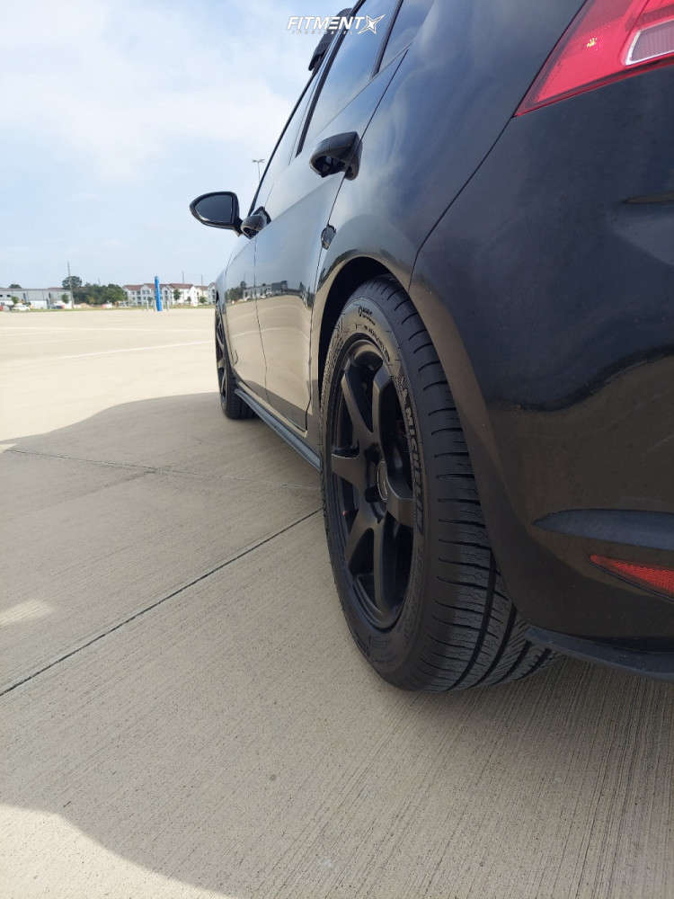 2016 Volkswagen GTI S with 17x8 Enkei T6s and Michelin 235x50 on Stock ...