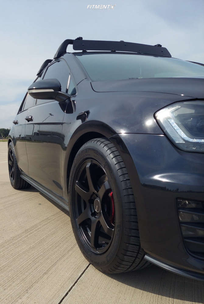 2016 Volkswagen GTI S with 17x8 Enkei T6s and Michelin 235x50 on Stock ...