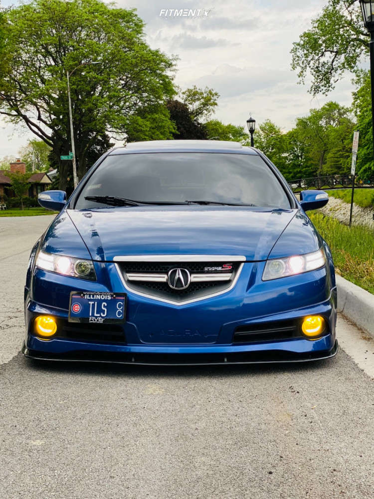 2008 Acura TL Type-S with 18x9.5 Enkei Rpf1 and Nankang 225x40 on Air ...