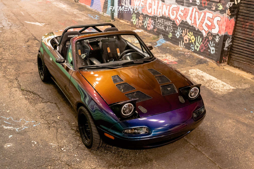 1992 Mazda MX-5 Miata Base with 15x8 JNC Jnc034 and Hankook 245x40 on ...