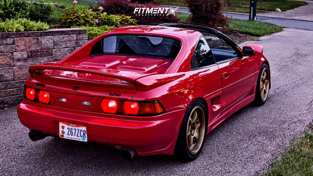 1991 Toyota MR2 Turbo with 17x8 Advan Racing Rg-d and Yokohama 215x40 ...