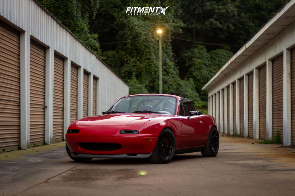 1991 Mazda Miata Base with 15x8 Advanti Racing Storm S1 and Continental ...