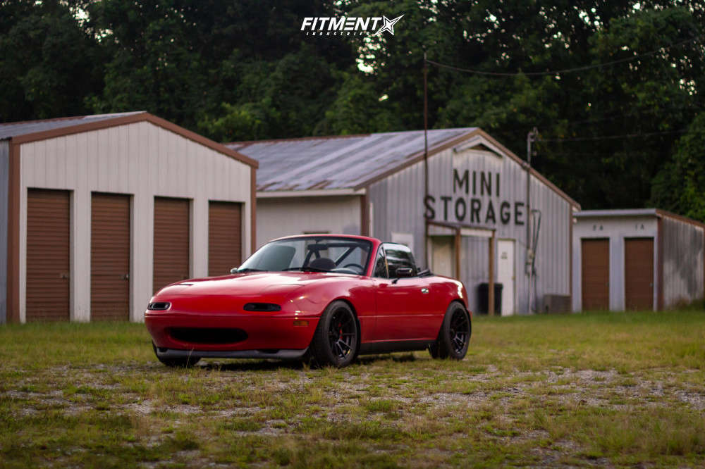 1991 Mazda Miata Base with 15x8 Advanti Racing Storm S1 and Continental ...