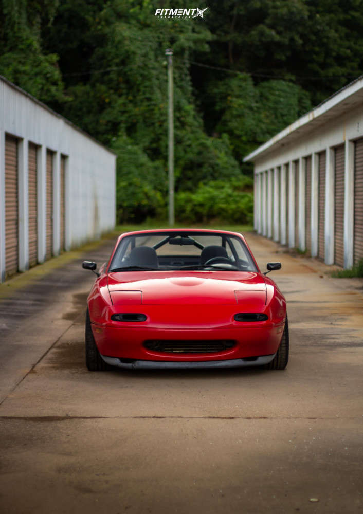 1991 Mazda Miata Base with 15x8 Advanti Racing Storm S1 and Continental ...