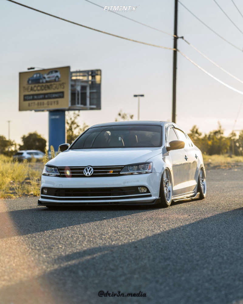 2016 Volkswagen Jetta Sport with 18x8.5 ESR Cs15 and Firestone 225x40 ...