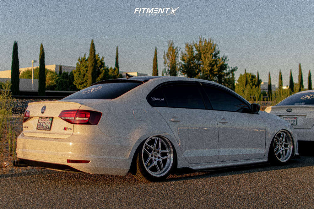 2016 Volkswagen Jetta Sport with 18x8.5 ESR Cs15 and Firestone 225x40 ...