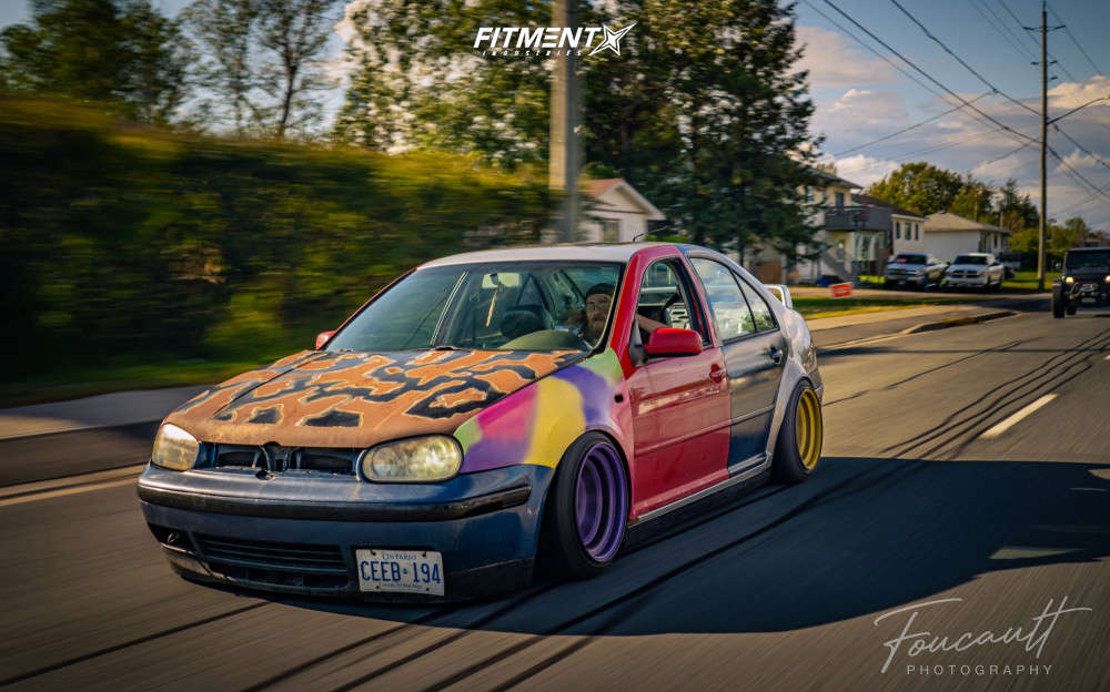 2000 Volkswagen Jetta GLS with 16x10 Diamond Racing and Dynamo 205x45 ...