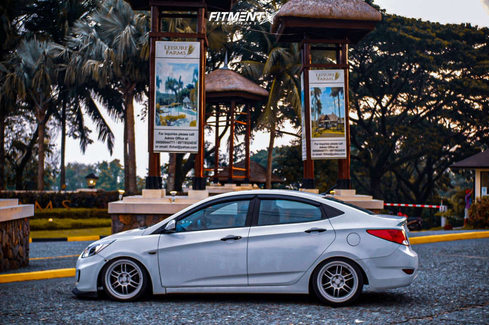 2018 Hyundai Accent Limited with 17x7.5 Rota Tfs301 and Sailun 205x40 ...