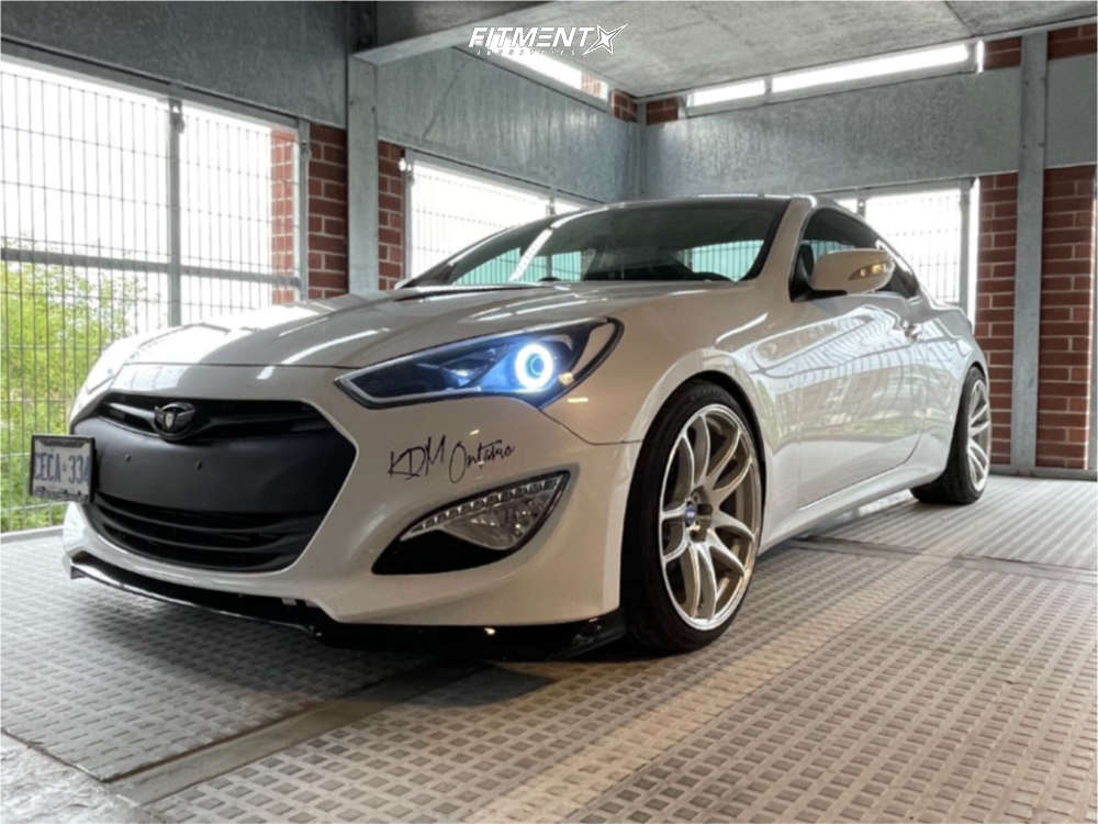 2014 Hyundai Genesis Coupe 2.0T Premium with 19x9.5 ESR Sr08 and ...