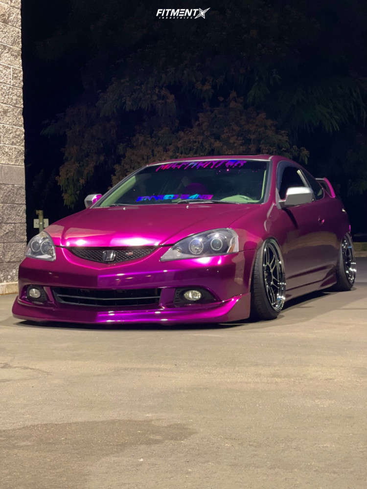 2005 Acura RSX Type-S with 18x9.5 Enkei Rpf1 and Kumho 215x35 on Air ...