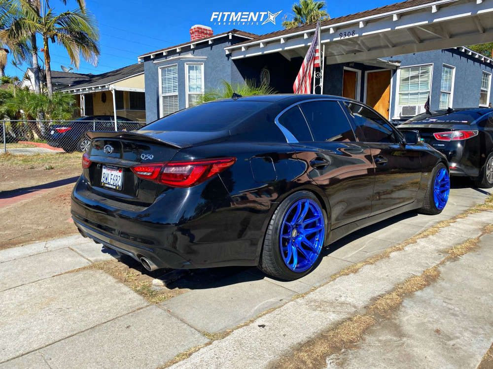 2018 INFINITI Q50 Pure with 19x10.5 ESR Cs8 and Nankang 235x40 on ...