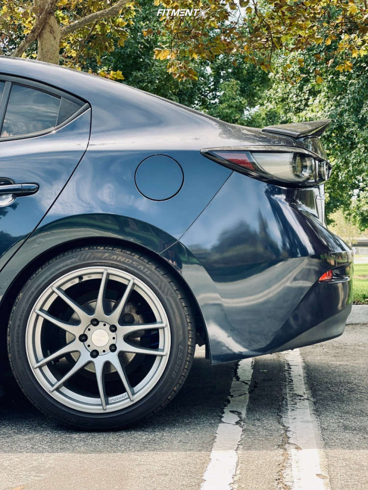 2015 Mazda 3 I Sport with 18x8.5 AVID1 AV32 and Landsail 215x45 on ...