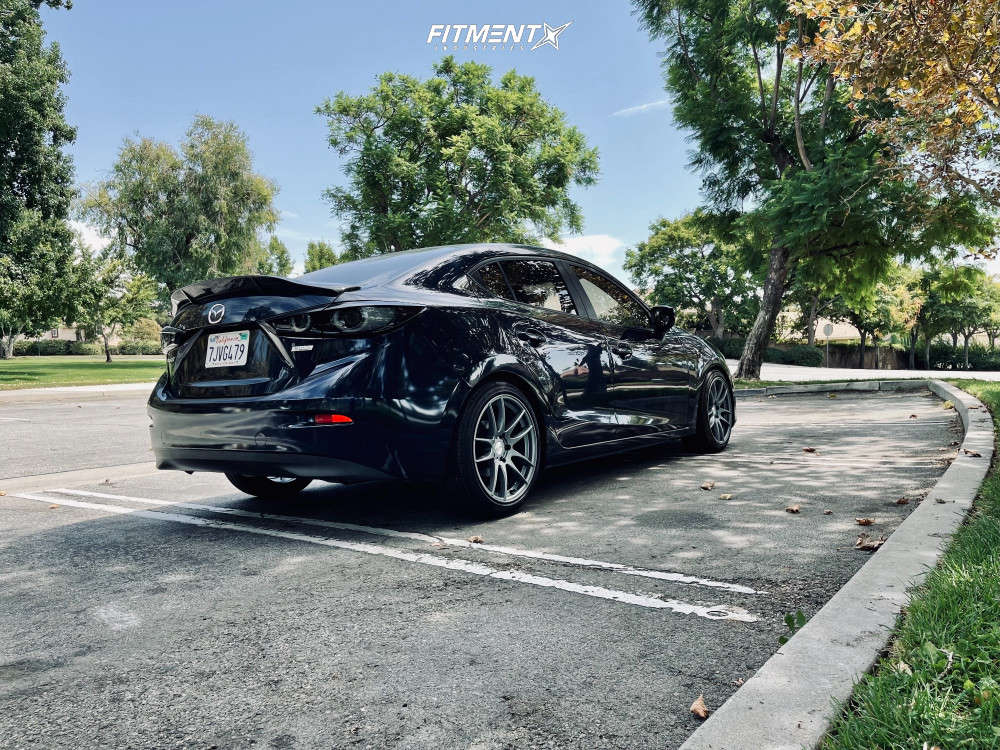 2015 Mazda 3 I Sport with 18x8.5 AVID1 AV32 and Landsail 215x45 on ...