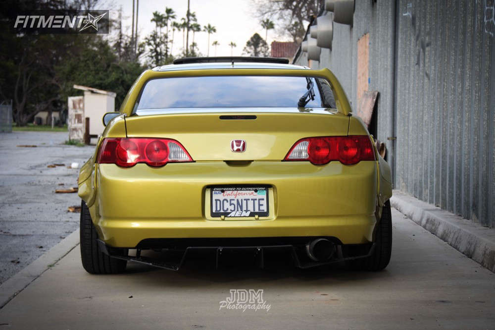 2002 Acura RSX L with 17x9 Enkei RPF1 and Hankook 225x45 on Coilovers ...