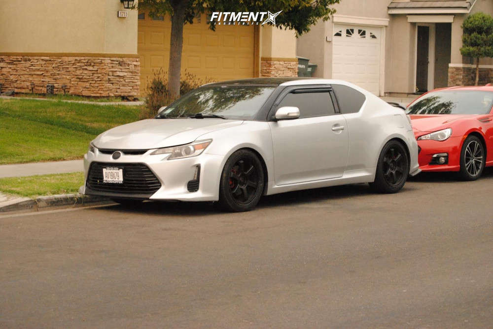 2014 Scion TC Base with 18x8 Drifz Hole Shot and Continental 225x45 on ...