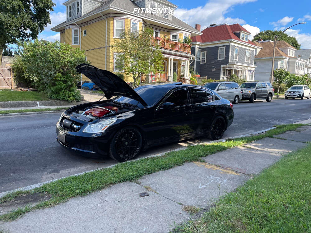2009 INFINITI G37 X with 19x9.5 ESR Cs11 and Kumho 245x40 on Lowering ...