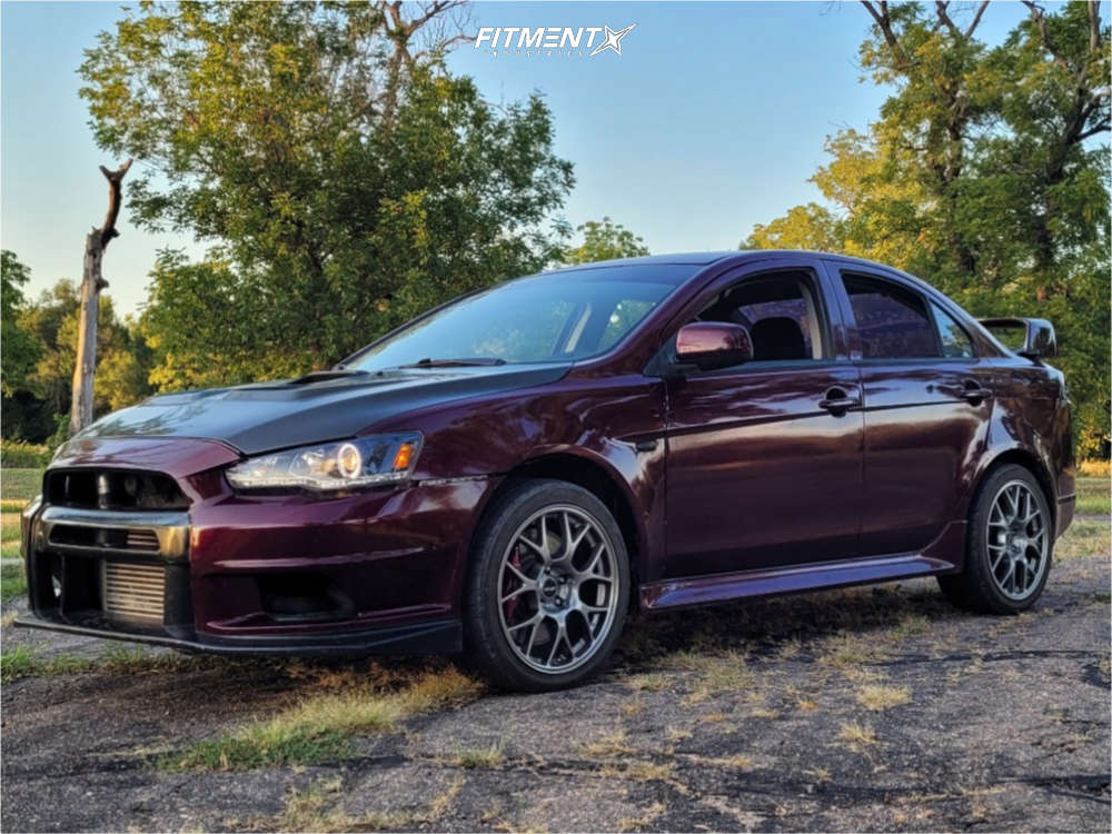 2011 Mitsubishi Lancer Ralliart with 18x8.5 IPA 1zc and Nitto 235x40 on ...