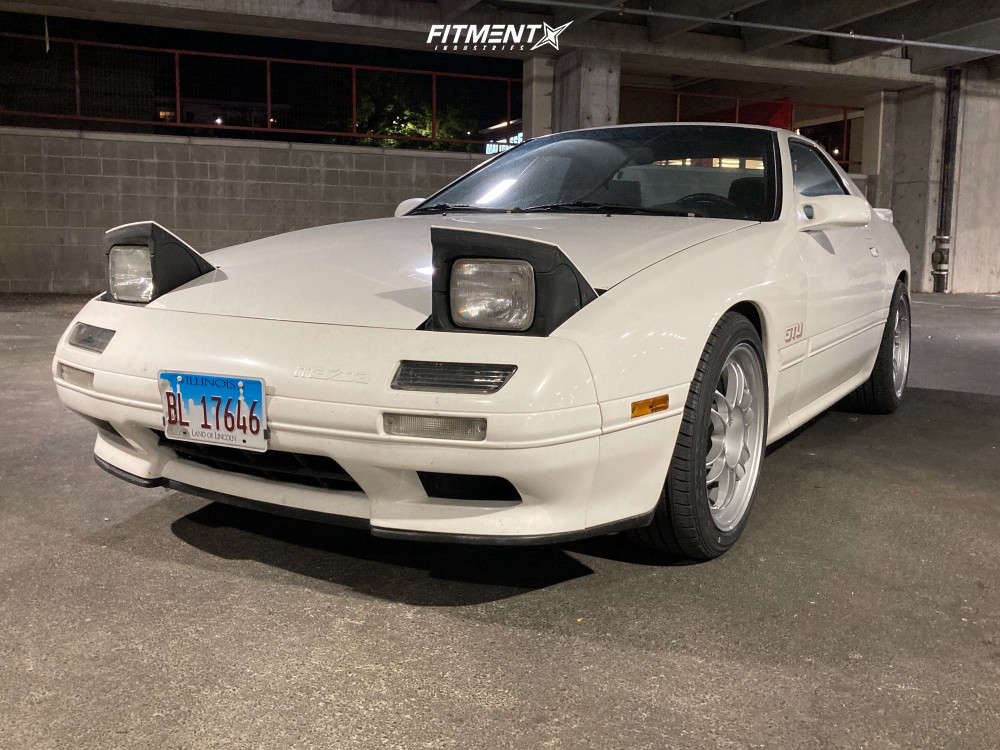 1990 Mazda RX-7 GTU with 17x8 Enkei Rpf1 and Maxxis 225x45 on Lowering ...