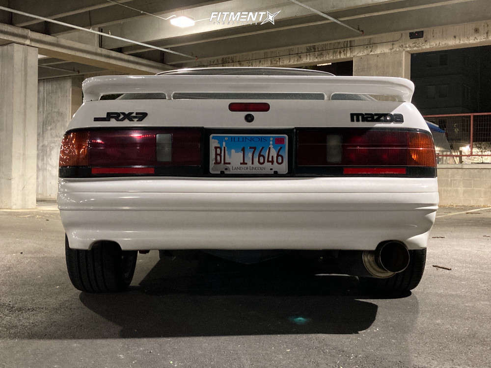 1990 Mazda RX-7 GTU with 17x8 Enkei Rpf1 and Maxxis 225x45 on Lowering ...