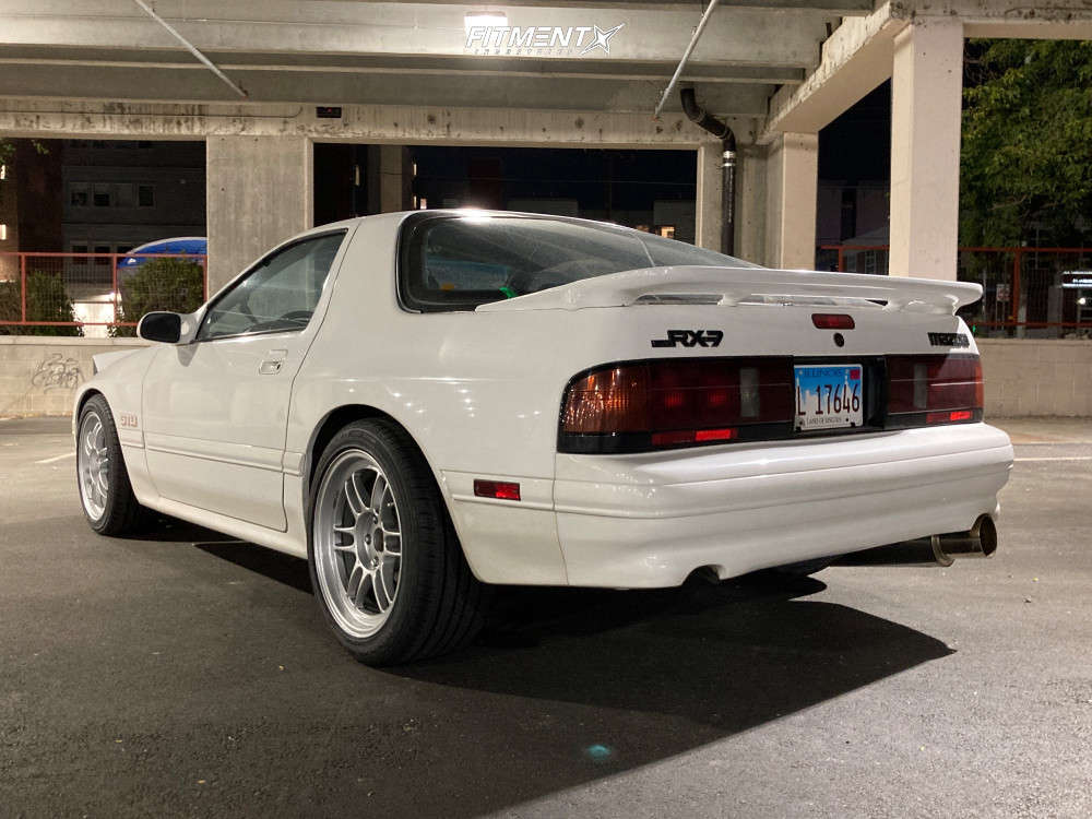 1990 Mazda RX-7 GTU with 17x8 Enkei Rpf1 and Maxxis 225x45 on Lowering ...