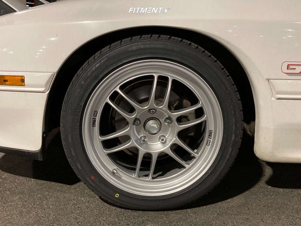 1990 Mazda RX-7 GTU with 17x8 Enkei Rpf1 and Maxxis 225x45 on Lowering ...