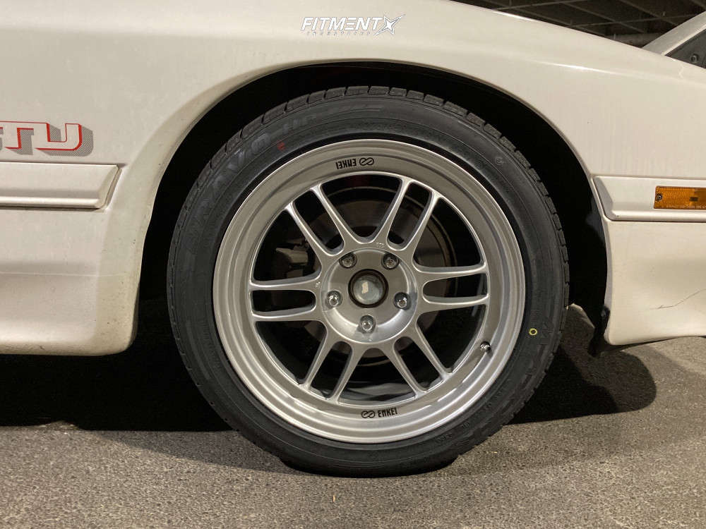 1990 Mazda RX-7 GTU with 17x8 Enkei Rpf1 and Maxxis 225x45 on Lowering ...