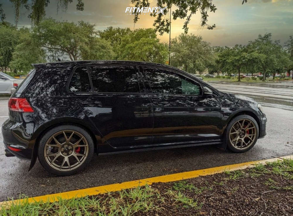 2016 Volkswagen GTI S with 18x8.5 Konig Ampliform and Michelin 235x40 ...