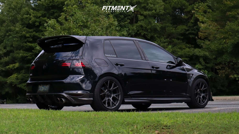 2017 Volkswagen GTI S with 18x8.5 Konig Ampliform and Federal 235x45 on ...